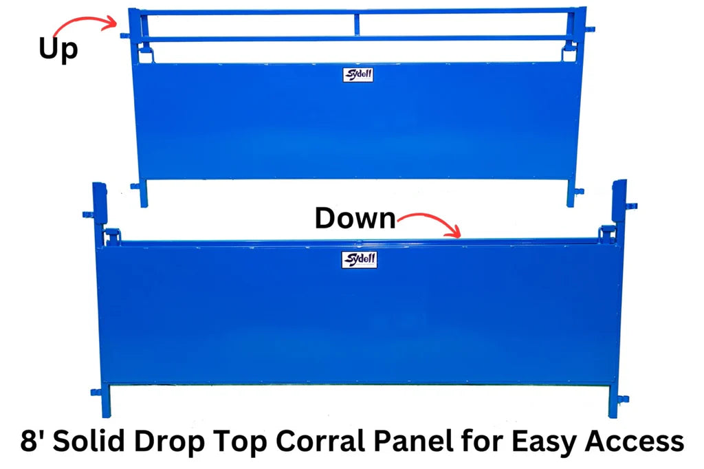 8' Solid Panel w/12" Drop Top (955) – The Shepherds Shed
